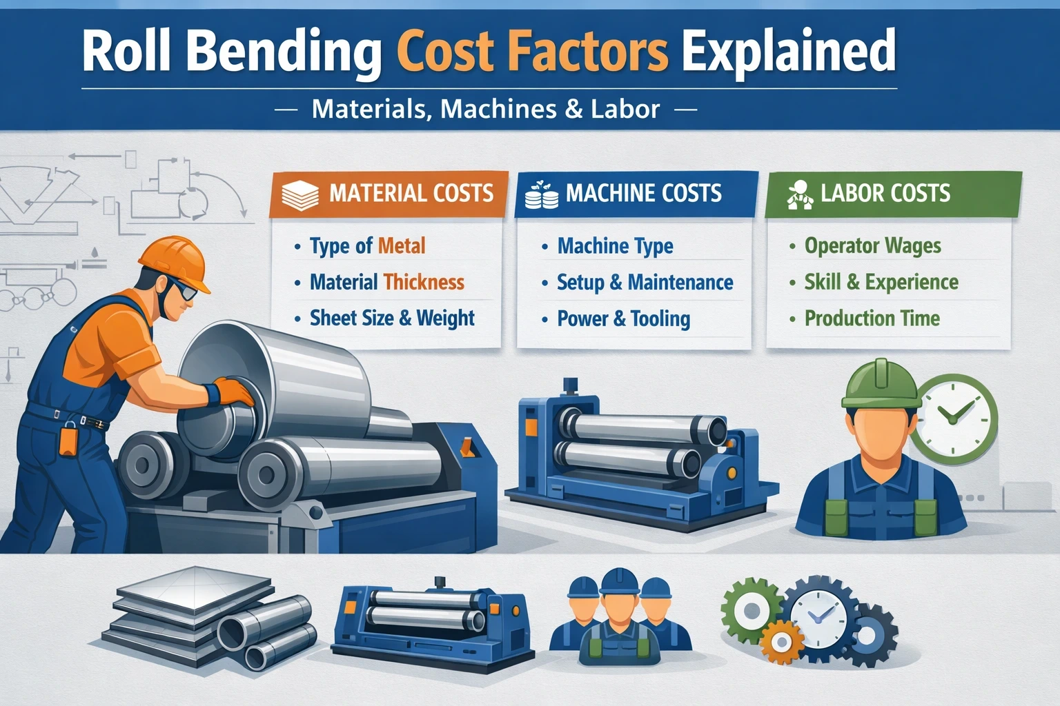 Roll Bending Cost Factors Explained – Materials, Machines & Labor